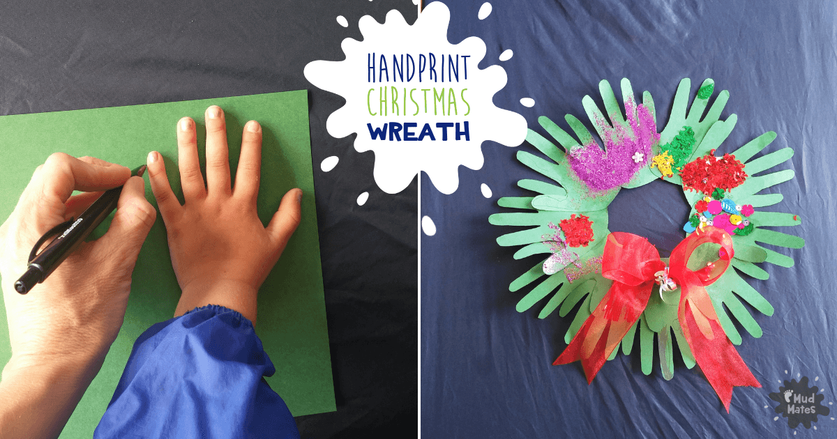 Handprint Christmas Wreath – Easy Festive Craft for Kids