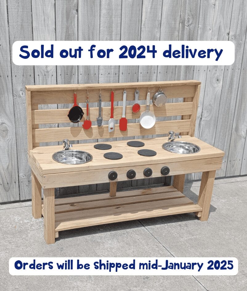 NZ Made Quality Mud Kitchens - for outdoor and messy play fun!