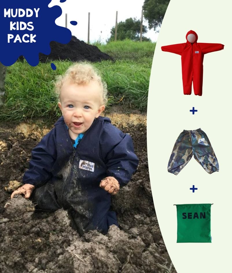 Muddy Kids Pack: Save money, washing and time! Made in NZ
