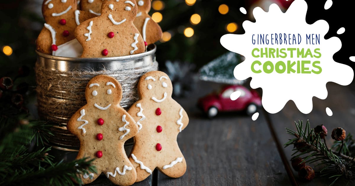 Christmas Gingerbread Men Cookies | Baking with Kids